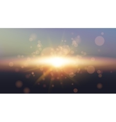 Abstract spring poster with shining sun and Vector Image