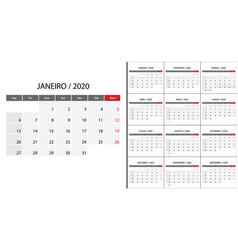 Simple calendar 2021 on spanish language week Vector Image