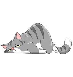 Tired cat Royalty Free Vector Image - VectorStock