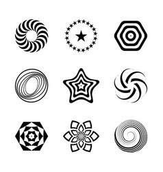 Spiral movement and rotation Royalty Free Vector Image