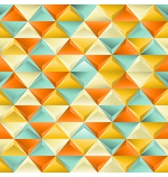 3d triangle seamless pattern Royalty Free Vector Image