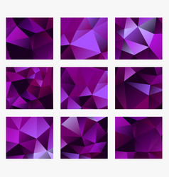 Gradient geometric shapes of red and violet colors