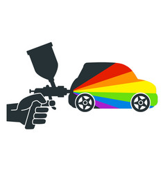 Painting auto design Royalty Free Vector Image