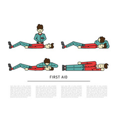 First aid emergency Royalty Free Vector Image - VectorStock