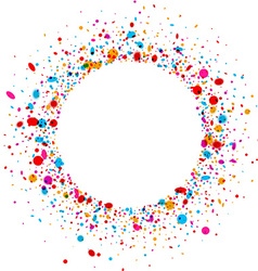 Round background with drops Royalty Free Vector Image