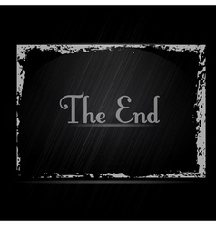 Movie ending screen background Royalty Free Vector Image