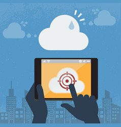 Spam cloud computing Royalty Free Vector Image