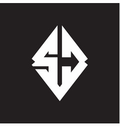 Sc logo monogram with shield around crown shape Vector Image