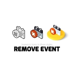 Add icon in different style Royalty Free Vector Image