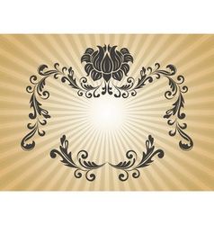 Elegant floral Royalty Free Vector Image - VectorStock