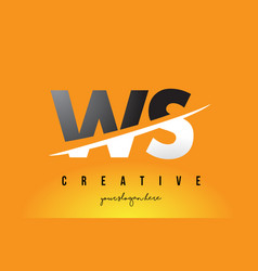 Wt w t letter modern logo design with yellow Vector Image