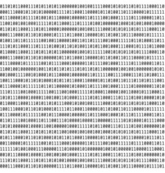 Binary code visual representation of binary data Vector Image