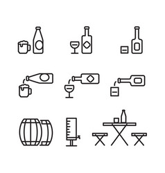 Brewery tank outline icon Royalty Free Vector Image
