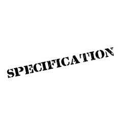 Specification rubber stamp Royalty Free Vector Image