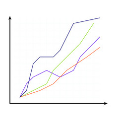 Template curve chart Royalty Free Vector Image