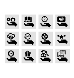 Couple connection partnership icon logotype Vector Image