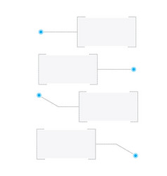 Infographic dashed text frames Royalty Free Vector Image