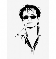 Accepted guy meme face for any design Royalty Free Vector