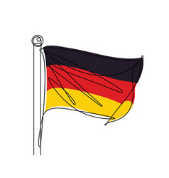 Germany flag official colors and proportion Vector Image