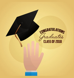 Congratulations graduation card Royalty Free Vector Image