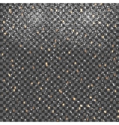 Neon white glittering snow dust trail sparkling Vector Image