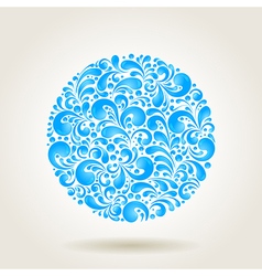 Abstract water fountain modern background design Vector Image