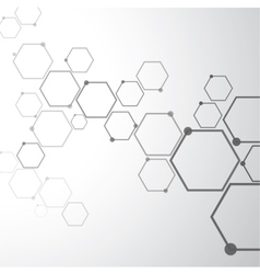 Abstract molecular connection Royalty Free Vector Image