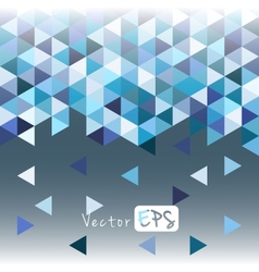 Geometric mosaic pattern from blue triangle Vector Image