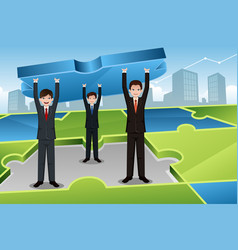 Asian chinese business people teamwork meeting Vector Image