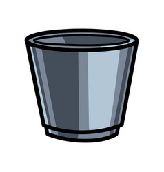 Steel pot Royalty Free Vector Image - VectorStock