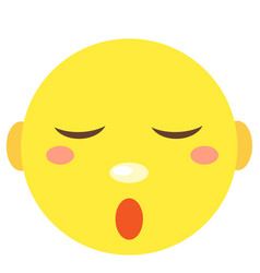 Exhausted emoticon Royalty Free Vector Image - VectorStock
