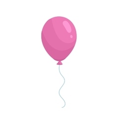 Pink balloon icon in cartoon style Royalty Free Vector Image