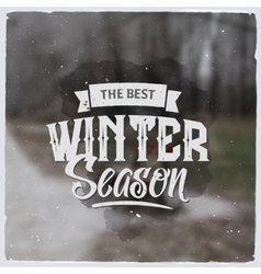 Creative graphic message for winter design Vector Image