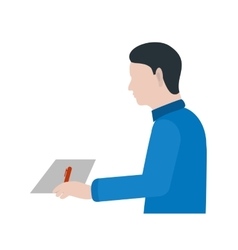 Taking test Royalty Free Vector Image - VectorStock
