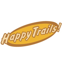 Happy trails Royalty Free Vector Image - VectorStock