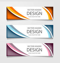 Abstract web banner design background or header Vector Image