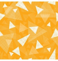 Yellow textured triangles seamless pattern Vector Image