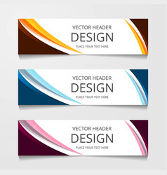 Abstract web banner design background or header Vector Image
