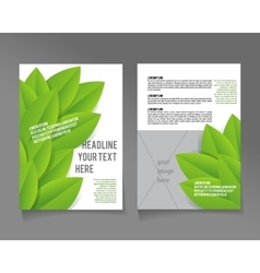 A4 book layout design template Royalty Free Vector Image