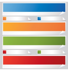 Shiny gloss red banner eps 10 Royalty Free Vector Image