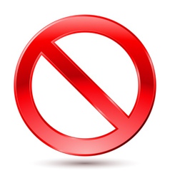 Empty Ban Sign Royalty Free Vector Image - VectorStock