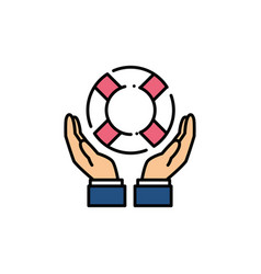 Safe float design Royalty Free Vector Image - VectorStock