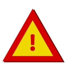 General hazard symbol sign warning Royalty Free Vector Image