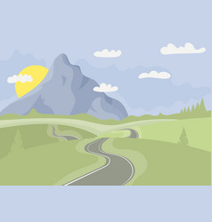 Family on a road trip Royalty Free Vector Image