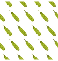Pea pods on the white background Royalty Free Vector Image