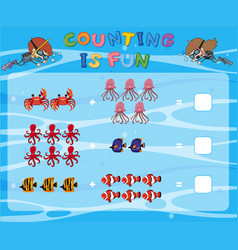 Number and symbol for game Royalty Free Vector Image