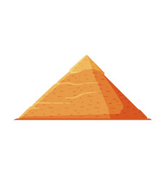 Egyptian pyramid symbol egypt flat style Vector Image