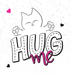 Stay with me hand written lettering Royalty Free Vector