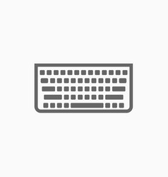 Wasd button icon in flat style keyboard on white Vector Image