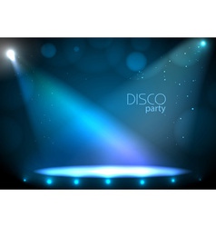 Blue stage lighting Royalty Free Vector Image - VectorStock